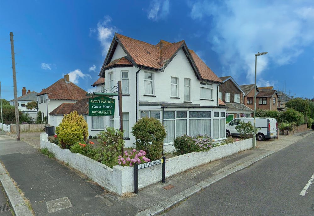 Long established B&B on corner site enjoying Solent views, well located ...